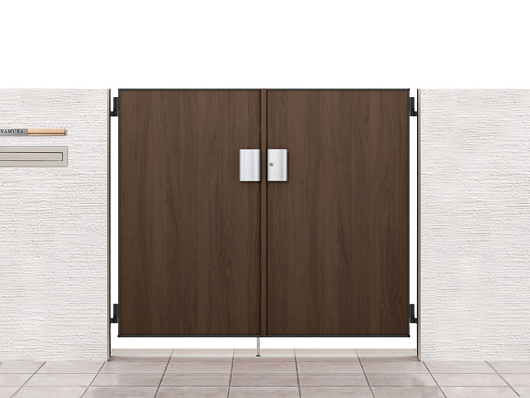 開き門扉AA FM1型 両開き ＊ | エクステリア・外構工事のジーエクステリア